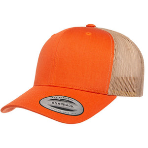 6606T YP CLASSICS® RETRO TRUCKER CAP | Rust Orange / Khaki